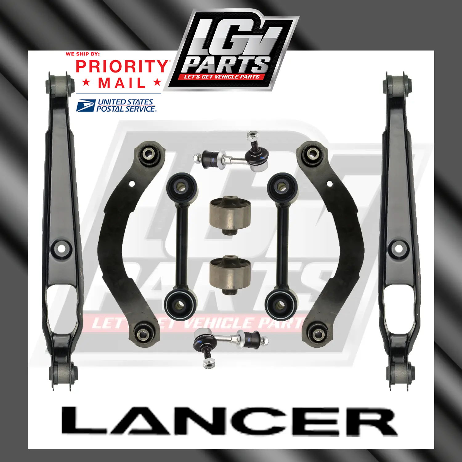 NEW REAR LOWER CONTROL ARM BUSHING LINK KIT FOR 04-06 MITSUBISHI LANCER ...