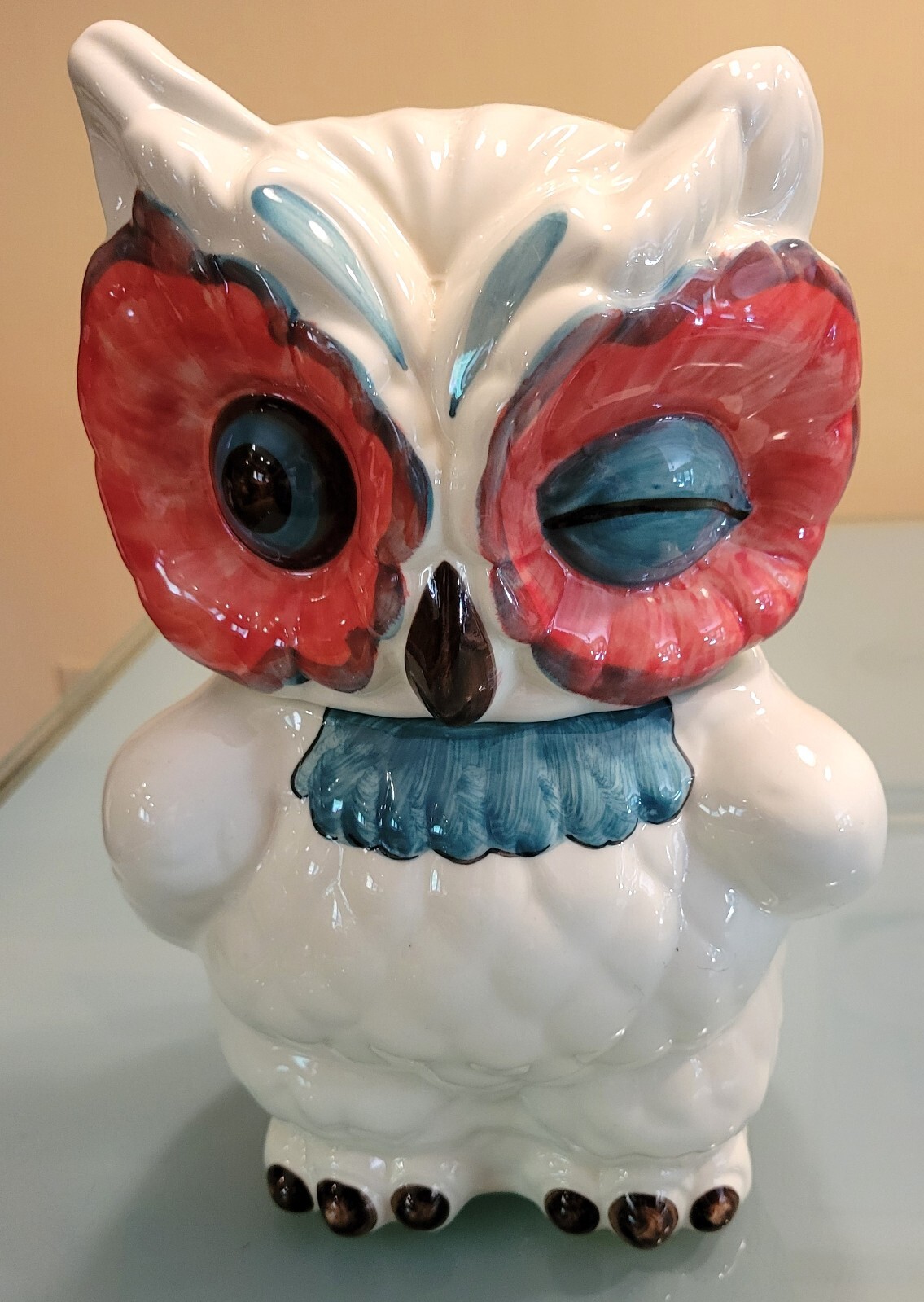 Anthropoloogie "A Real Hoot" Winking Owl Cookie Jar | eBay