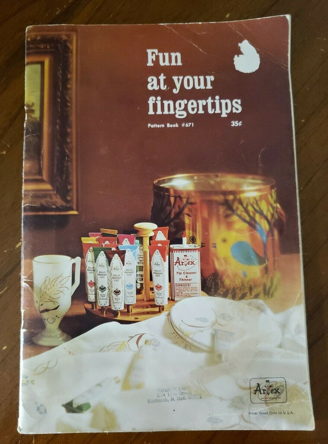 Pattern Book 671 Fun At Your Fingertips Artex embroidery paint CATALOG ...