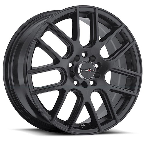 Vision 426H Cross 16x7 5x108/5x114.3 38 Matte Black Wheels(4) 73.1 16 ...