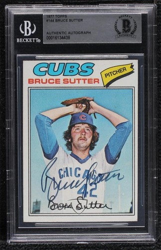 BAS 1977 Topps Bruce Sutter #144 BGS Authentic Auto Rookie RC HOF | eBay