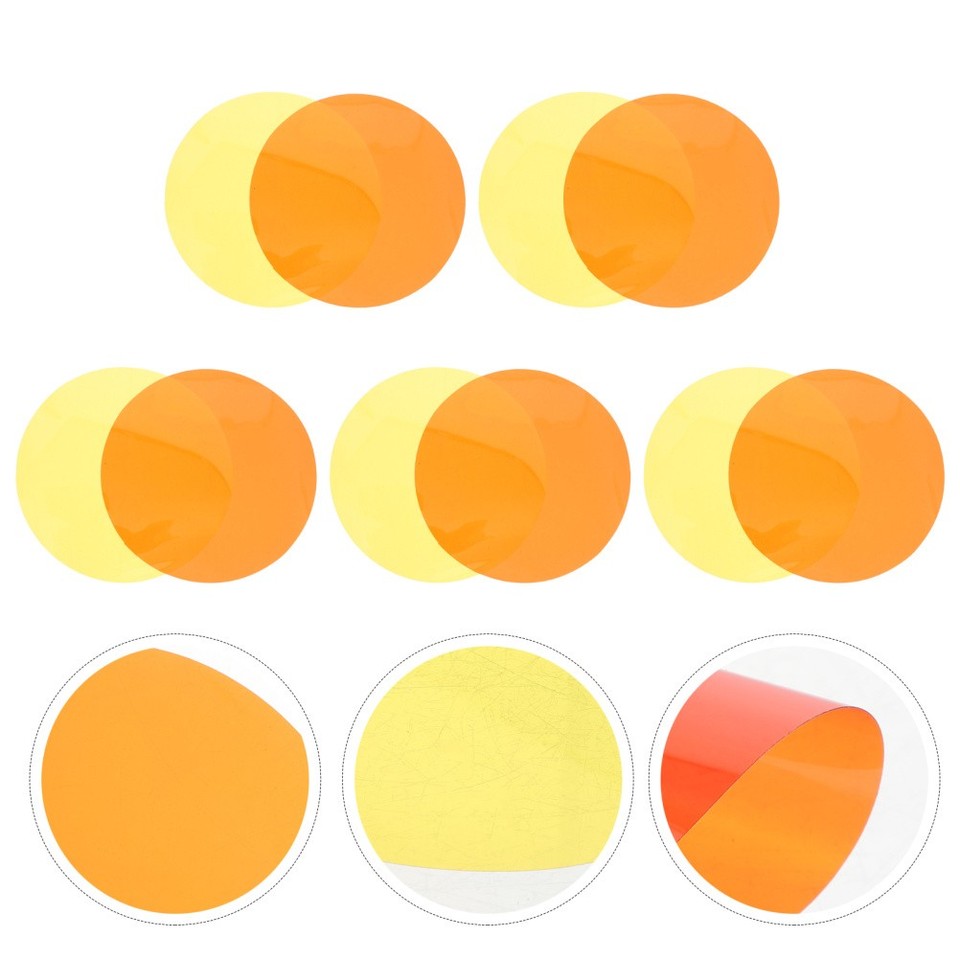 10 Pcs Light Color Changing Stickers: Light Filter Sheets - Colored ...