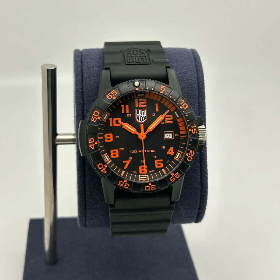 Luminox Leatherback Sea Turtle Giant 44mm Black Dial Mens Quartz Watch ...