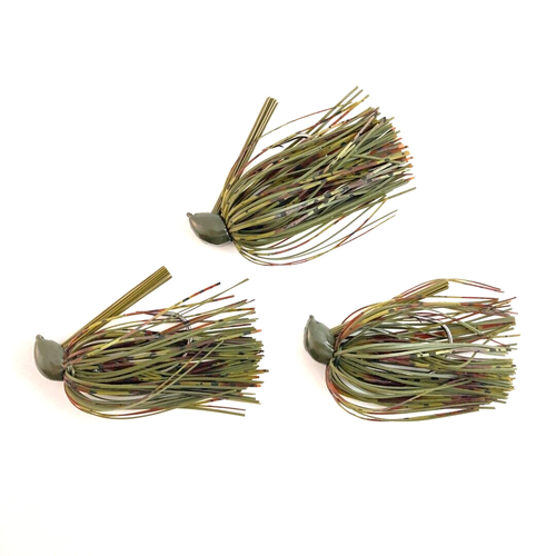 3-Pack Hand-Tied 3/8-oz. Perfect Craw Recessed Flat-Eye Flipping Jigs ...