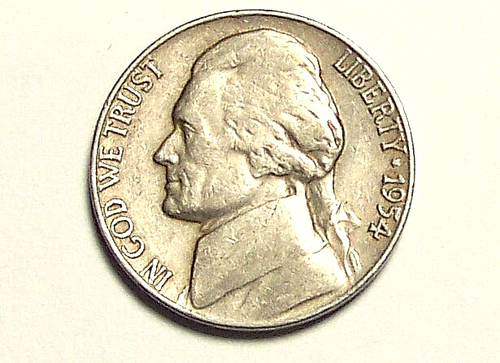 1954 P JEFFERSON NICKEL ACTUAL COIN 90513210-05 | eBay