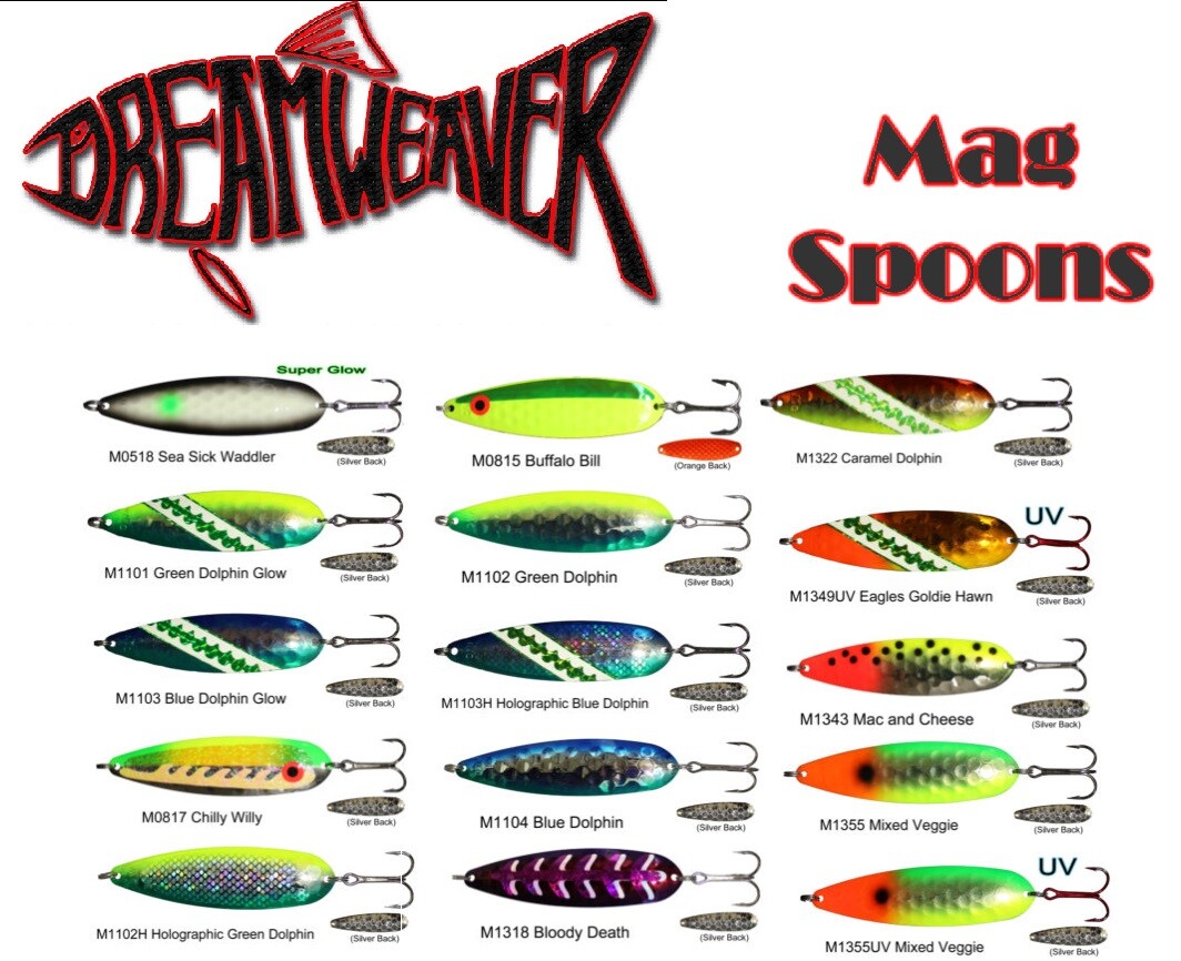Dreamweaver Mag Trolling Spoons (Select Size) M1 | eBay