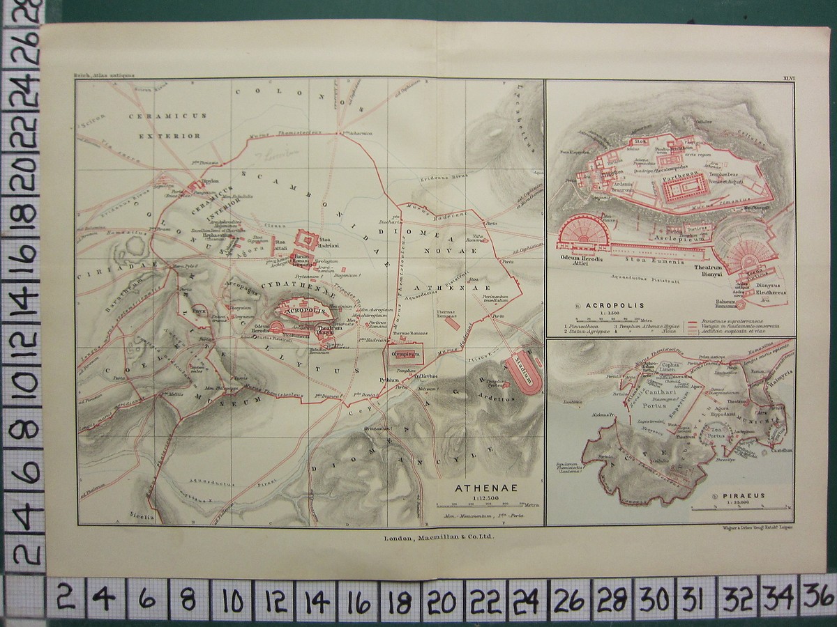Acropolis World Map Plan Of The Acropolis Of Athens. | Athina & Attica