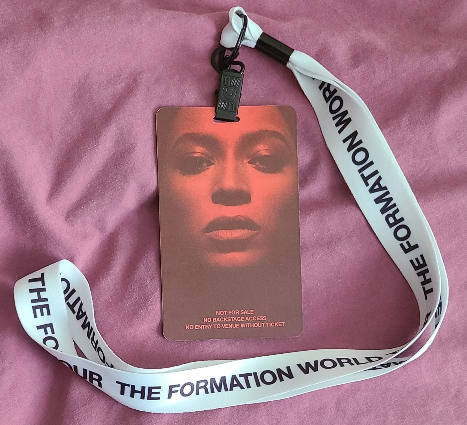 Offical Beyoncé The Formation World Tour Vip Pass W/ Lanyard | eBay