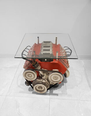 V8 Engine Coffee Center Table - Car Decor - Car Engine Center Table ...