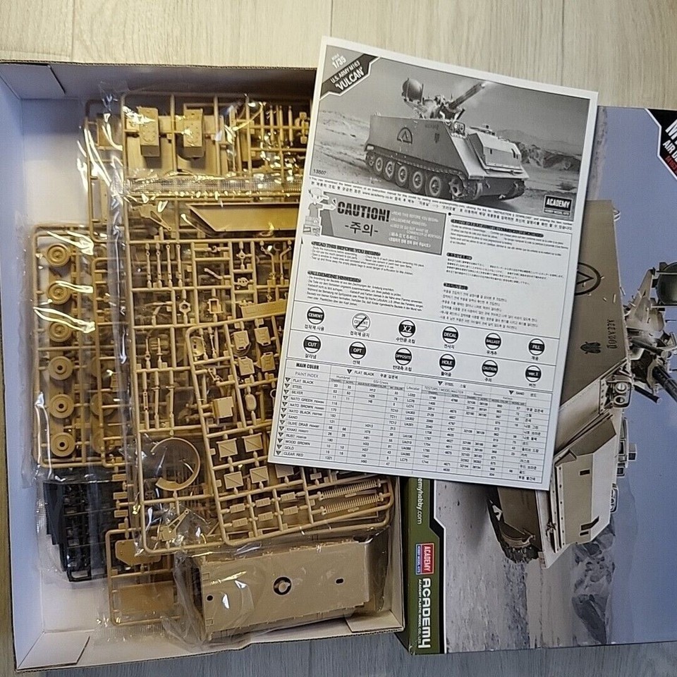 M163 Vulcan Air Defense System, Academy 13507 scale model kit 1:35 | eBay