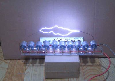 10 grades Marx/impulse voltage/pulse high voltage generator/Tesla coil ...