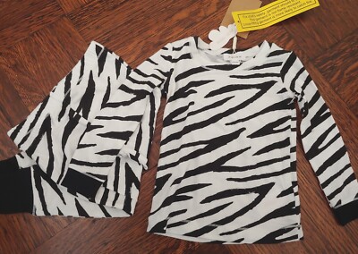 Angel Dear Zebra Print Two Piece Pajamas Unisex Size 18-24 Bamboo NWT ...