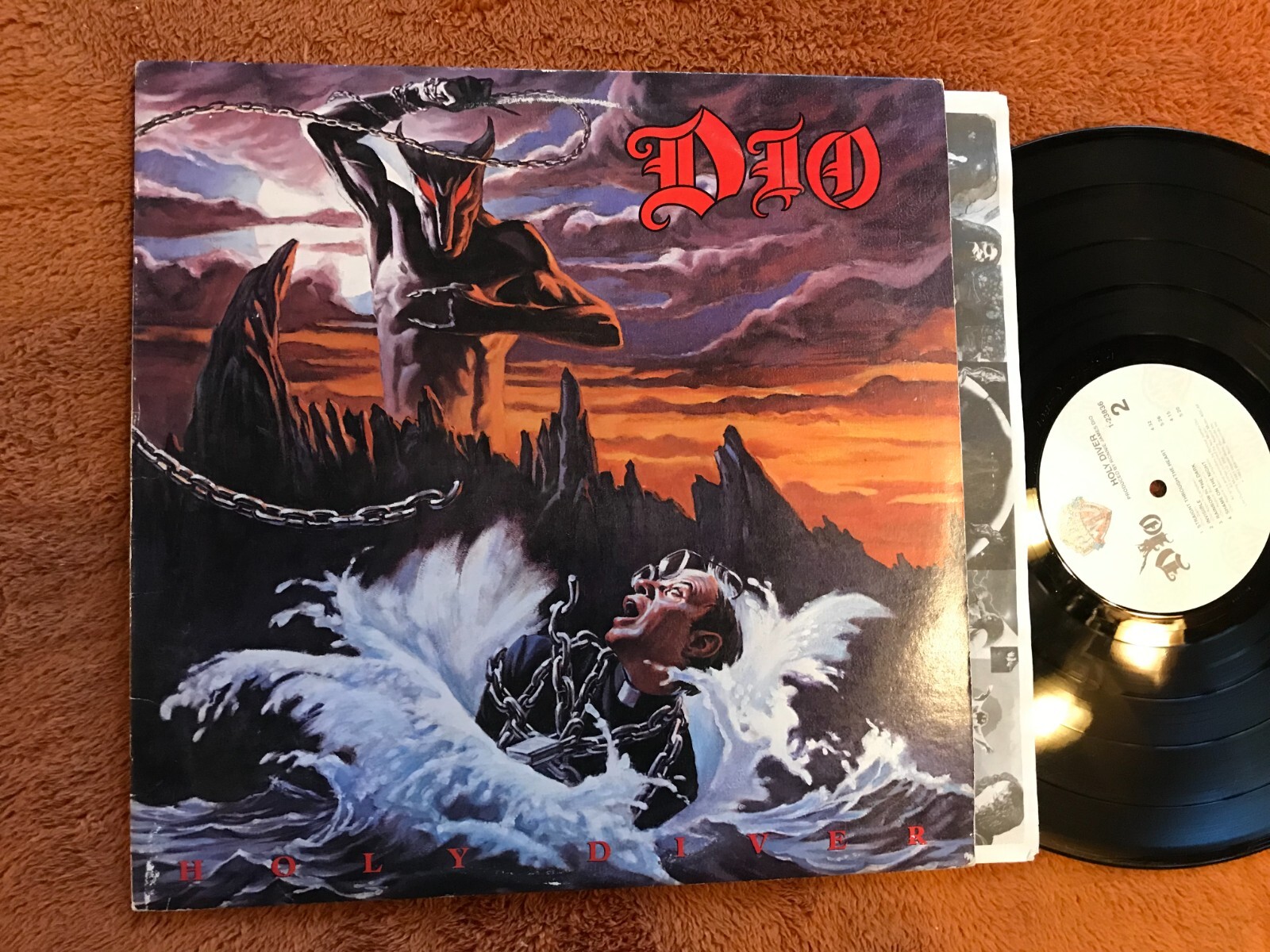 DIO Holy Diver 1983 LP original vinyl heavy metal album ronnie james ...