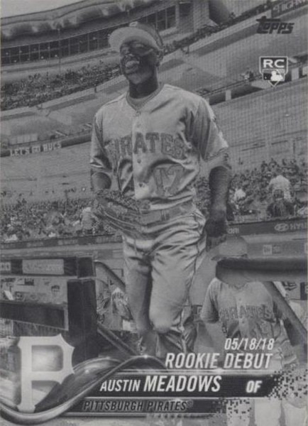 2018 Topps Update Series - Rookie Debut Negative #US130 Austin Meadows ...