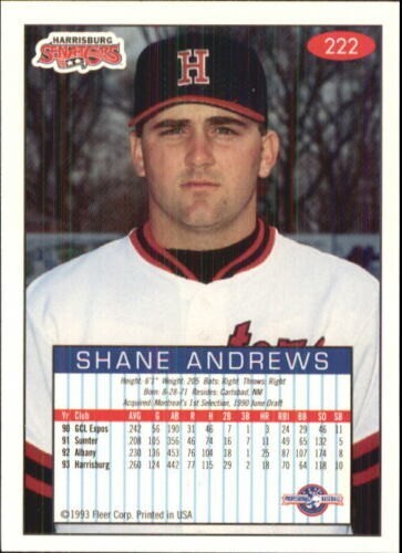 1993-94 Fleer Excel #222 Shane Andrews | eBay