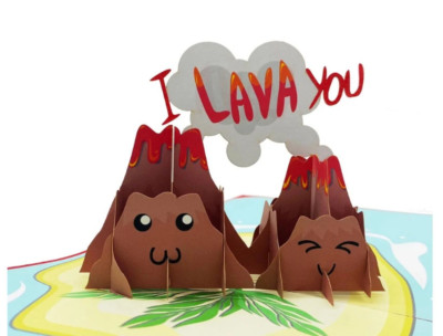 I Lava you pop-up 3D card for Birthday, Anniversary or Valentine's Day ...