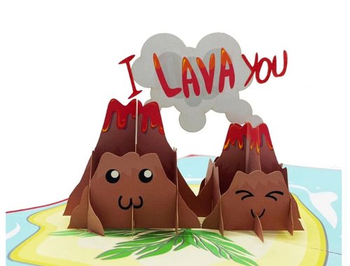 I Lava you pop-up 3D card for Birthday, Anniversary or Valentine's Day ...