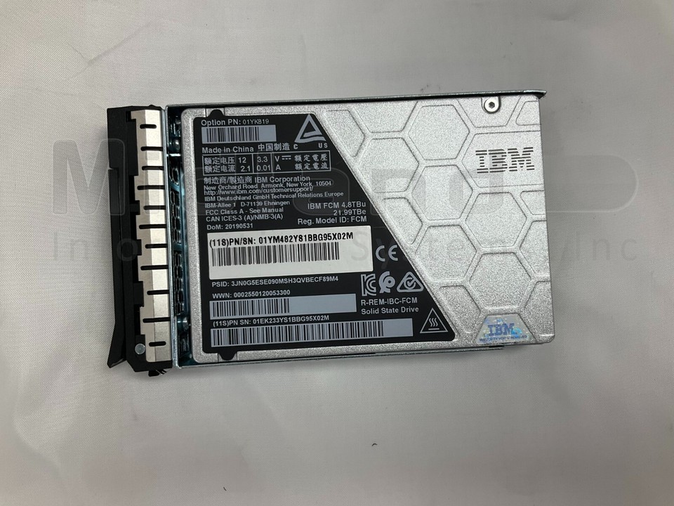 IBM ADS1 01YM582 4.8 TB 2.5" NVMe Flash Core Module for 2076-724, 2076 ...