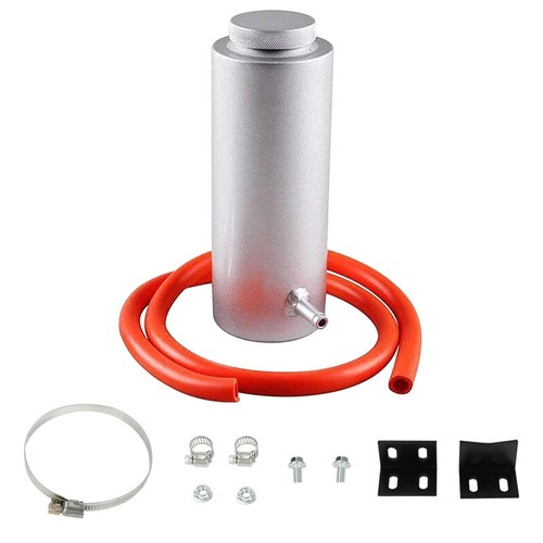 Universal Radiator Coolant Catch Tank Overflow Reservoir Silver ...