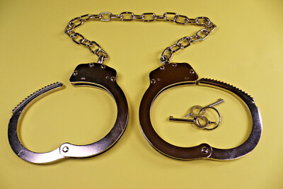 Chinese Leg irons/Oversize handcuffs with carrying bag 04CHLCO | eBay