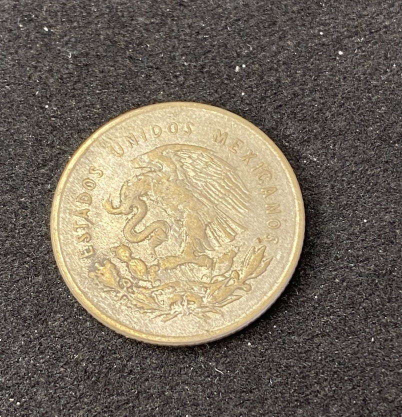 1951 Mexico 25 Centavos 0.3000 Silver ASW 0.0321 Oz Coin Free Shipping ...