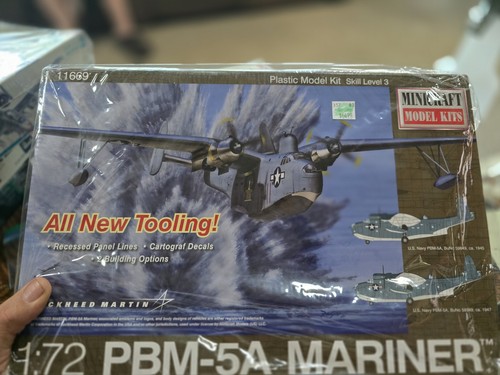 Minicraft 1/72 Scale PBM-5A Mariner Model Kit 11669 New Open Box Skill ...