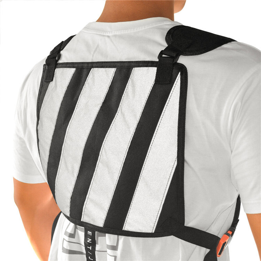 Reflective Running Chest Rig Bag Phone Holder Front Pack Streetwear ...