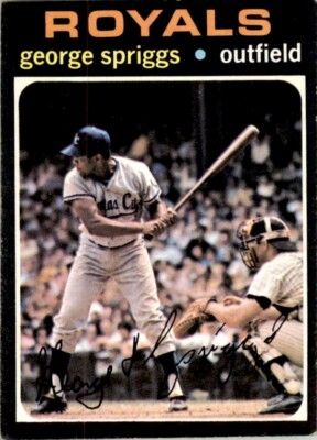 1971 Topps George Spriggs . Kansas City Royals #411 | eBay