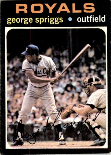 1971 Topps George Spriggs . Kansas City Royals #411 | eBay