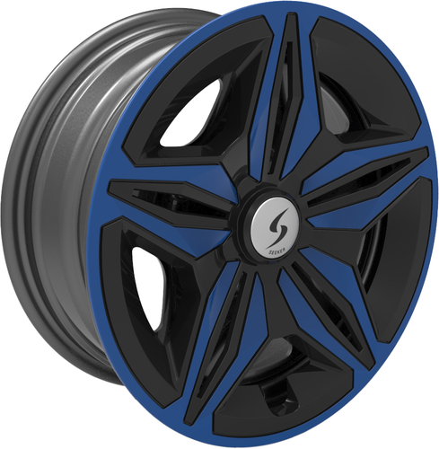 15x5 Trailer Wheel 5 lugs on 5 Bolt Pattern Black Trailer Rim with Rim ...