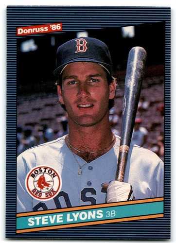 1986 Donruss Steve Lyons Boston Red Sox #579 | eBay