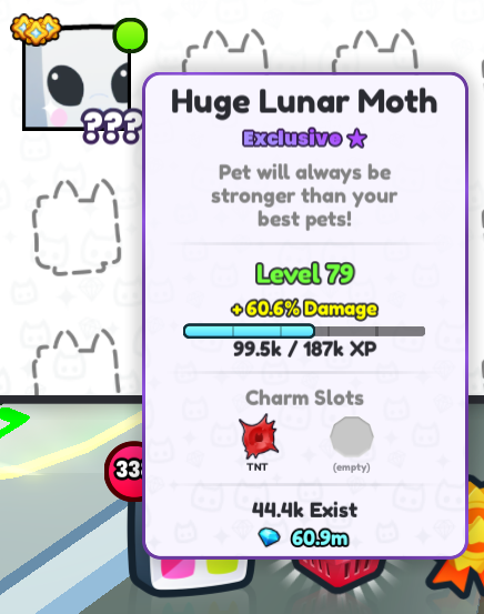 pet sim 99 huge pets (Huge Lunar Moth lvl79) | eBay