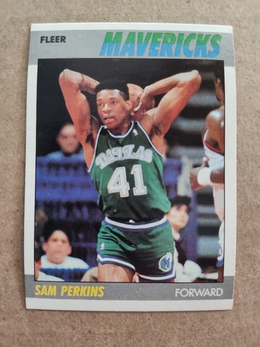 SAM PERKINS Dallas MAVERICKS 1987-88 FLEER Basketball CARD #84 | eBay