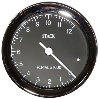 Stack ST200C Classic Tachometer Rev Counter 80mm Stepper Motor 0-12 ...