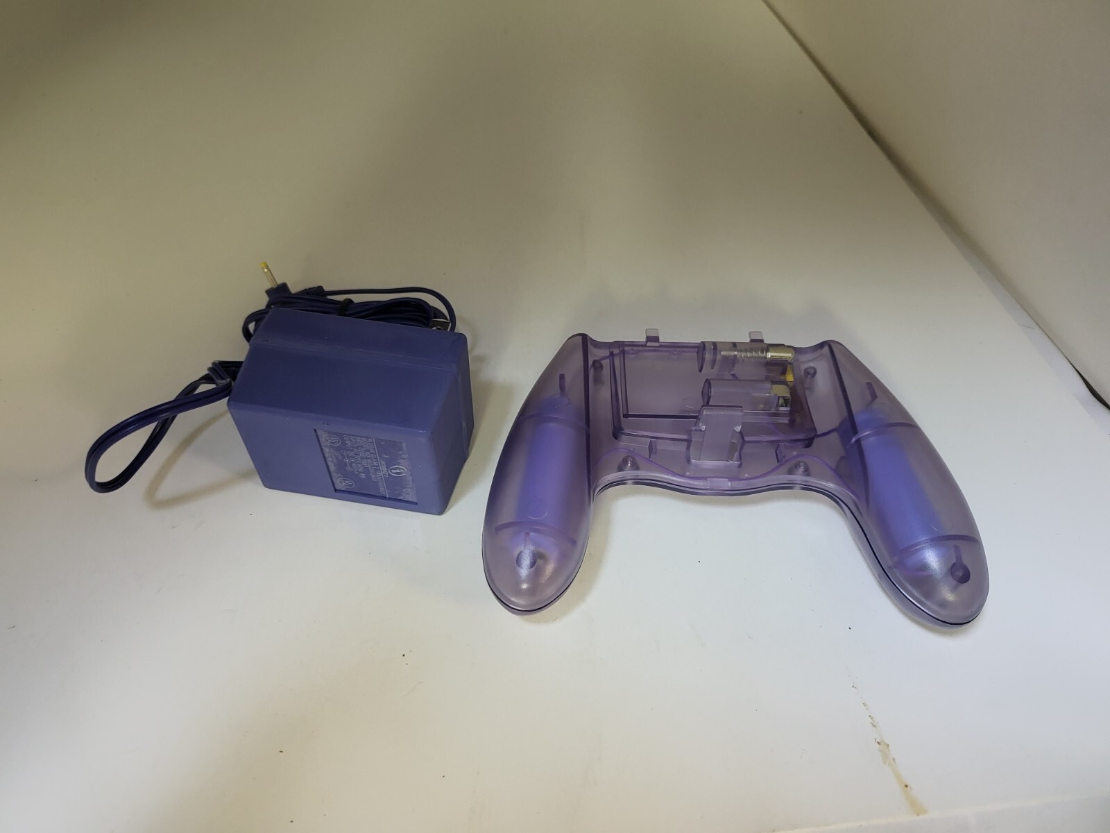 Clear Purple Rechargeable Battery Power Grip Handle + AC for Game Boy ...
