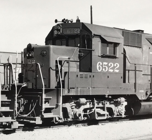 Southern Pacific Railroad SP #6522 GP35 Electromotive Train Photo El ...