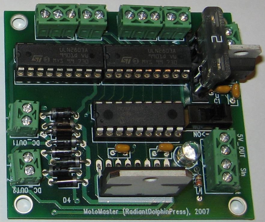 Multi-Motor DC+Stepper Serial Motor Controller Arduino Raspberry Pi PIC ...