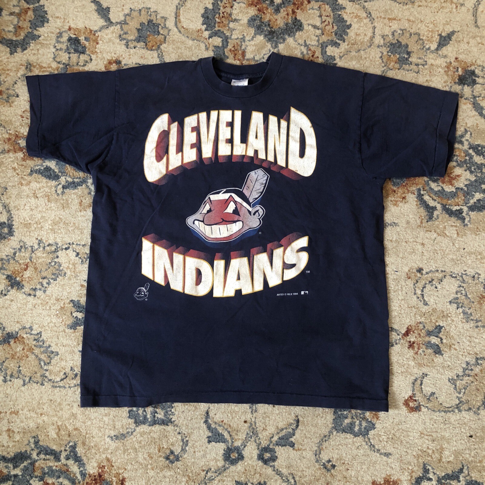 Vintage Cleveland Indians T Shirt Men’s Size XL Official Fan Sportswear ...