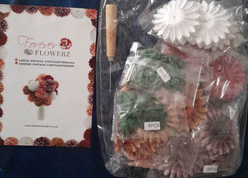 Craft Buddy Forever Flowerz Kit Large Vintage Chrysanthemums 5 Colours ...