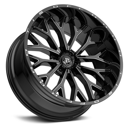 TIS 565BM Wheels 22x12 (-44, 6x139.7, 106.2) Black Rims Set of 4 | eBay