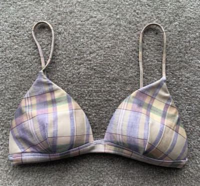 Women's gorgeous ZIMMERMAN Plaid Bather Top RARE SOLD OUT Size 2/AU10 ...