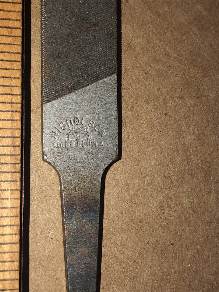 Nicholson 6" American Pattern Mill File 2nd Cut Bastard…. See Photos ...