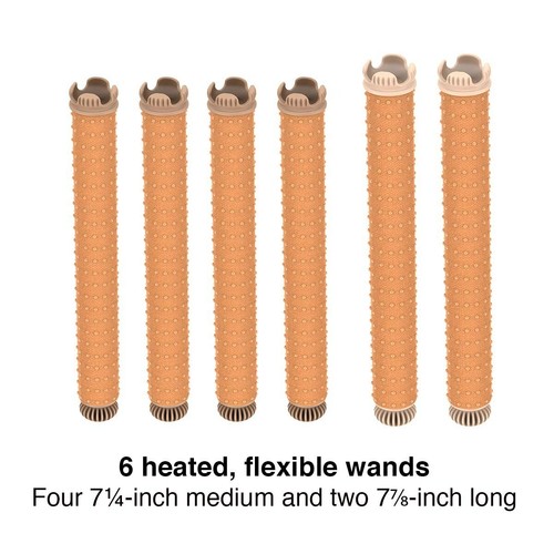 Conair Bun 2 Done 6 Heated Flexible Wands Purple Holder Dual Voltage | eBay