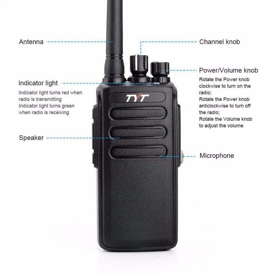 TYT MD-680 10W 400-470MHz DMR Digital Radio Transceiver IP67 w ...