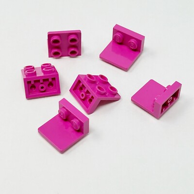 99207 LEGO Parts Bracket Inverted 1x2 - 2x2 DARK PINK (6) | eBay