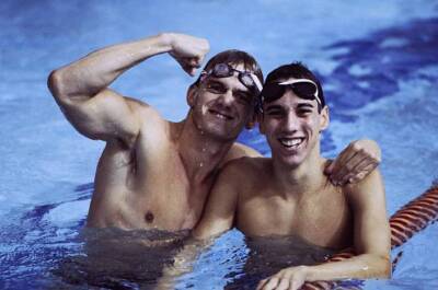 Swimming Rowdy Gaines And Jeff Kostoff 1982 OLD PHOTO | eBay Australia