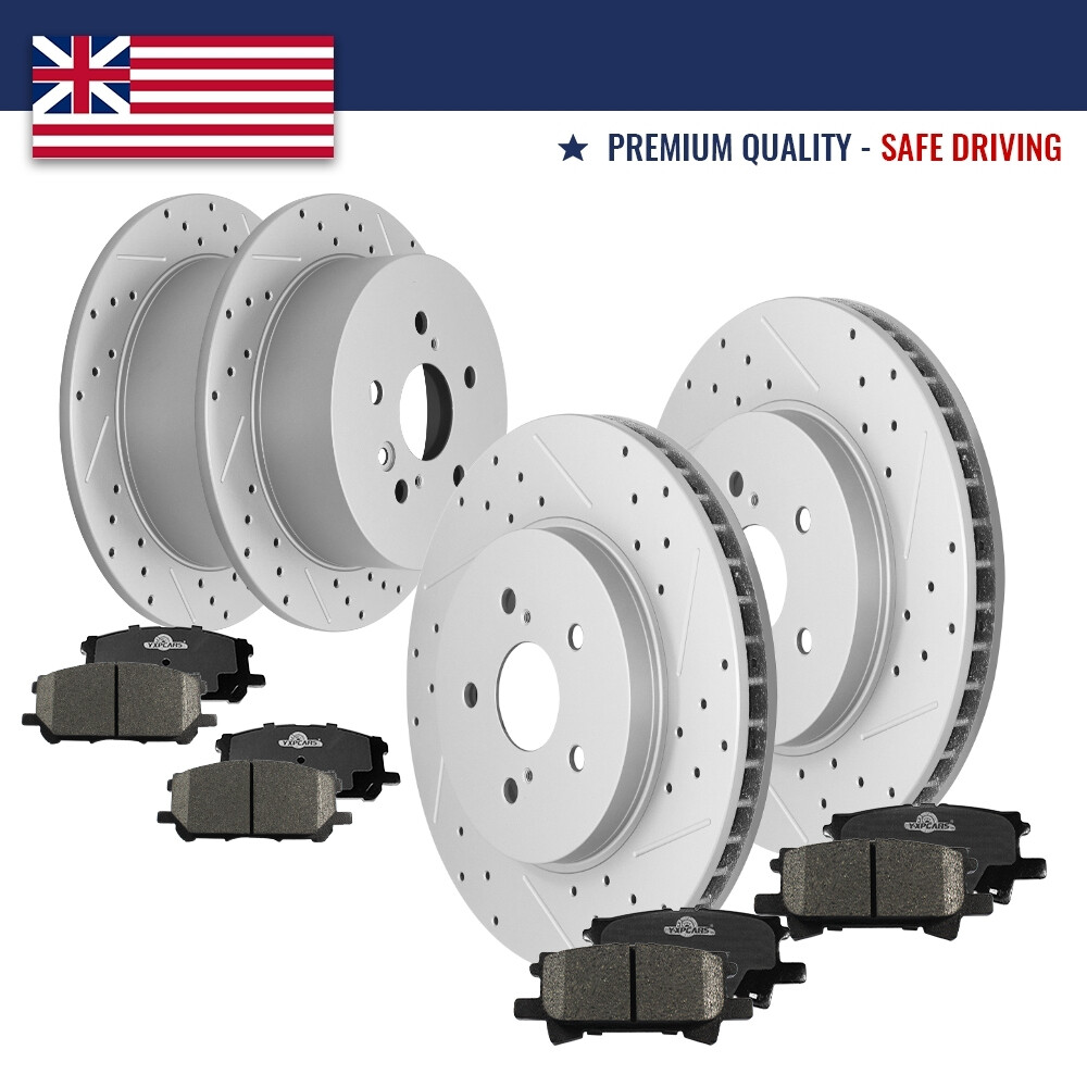 Front Rear Brake Rotors + Ceramic Pads For 2004 - 2009 Lexus RX330 ...