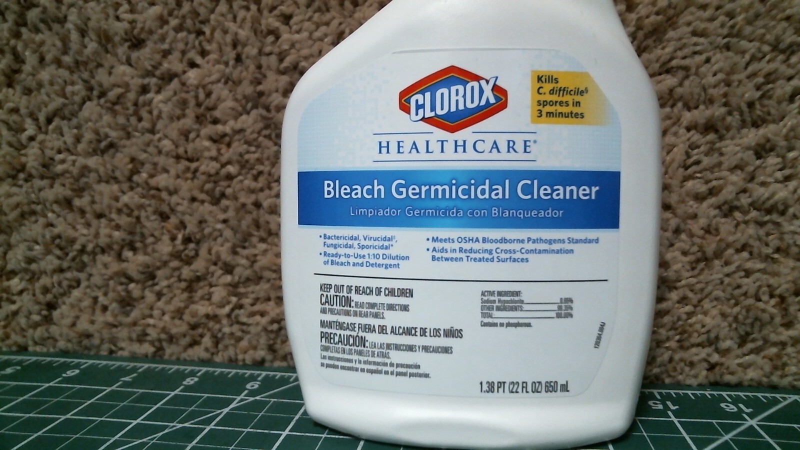 Clorox Healthcare Bleach Germicidal Cleaner Spray Dispatch Disinfectant ...