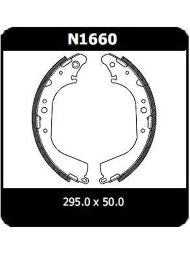 Protex Brake Shoes fits Toyota Hilux 3.0 LN167,LN172 D 4WD (N1660 ...