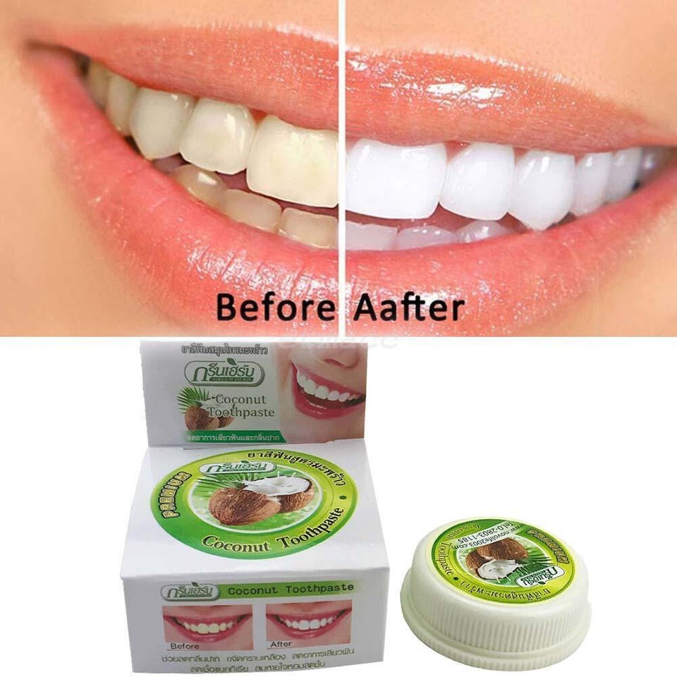 10g Coconut Oil Toothpaste Herbal Natural, Clove, Mint, K6Z Teeth ...